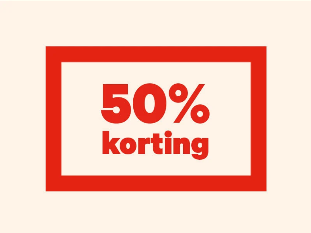 Acties | 50% korting op een complete bril vanaf index 1.6